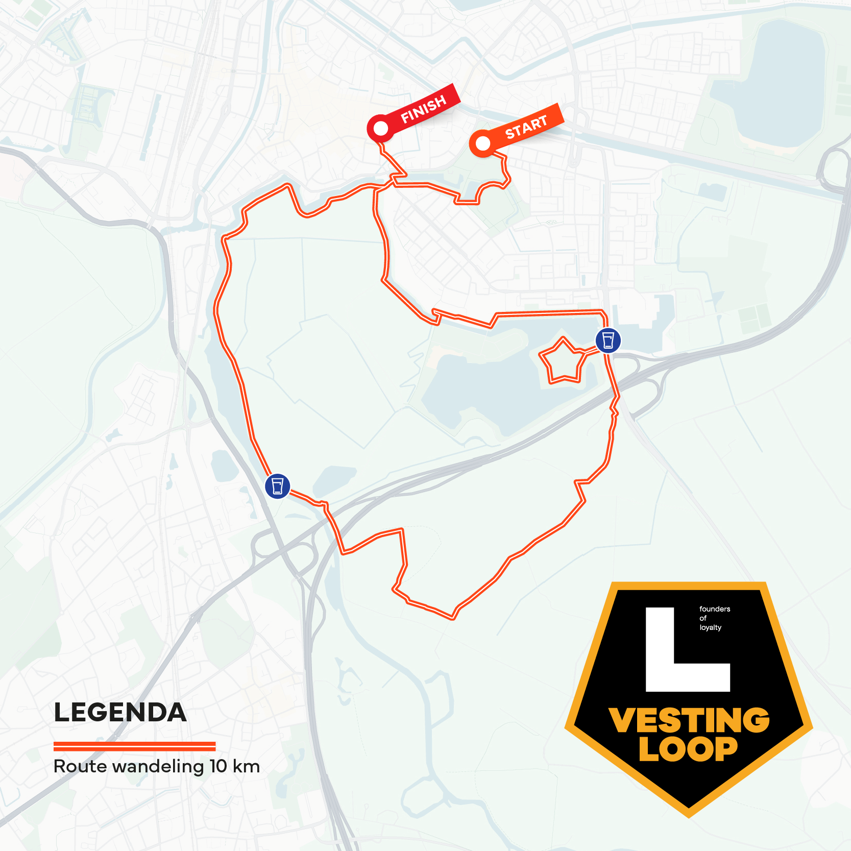 Parcoursen - L - founders of loyalty Vestingloop 's-Hertogenbosch